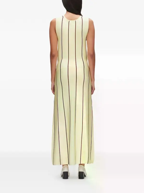 3.1 Phillip Lim Striped Tie-waist Midi Dress - Yellow