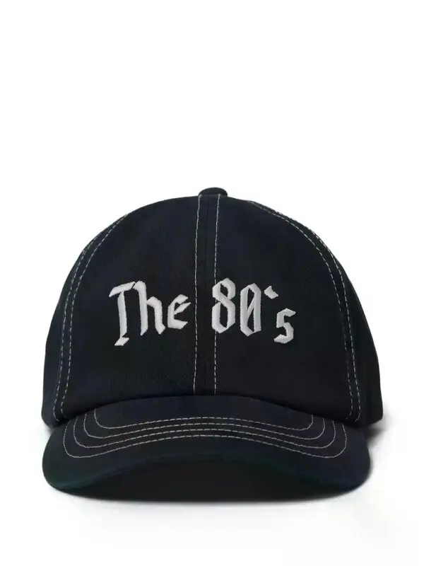 ACHM Slogan-embroidered Baseball Cap - Black