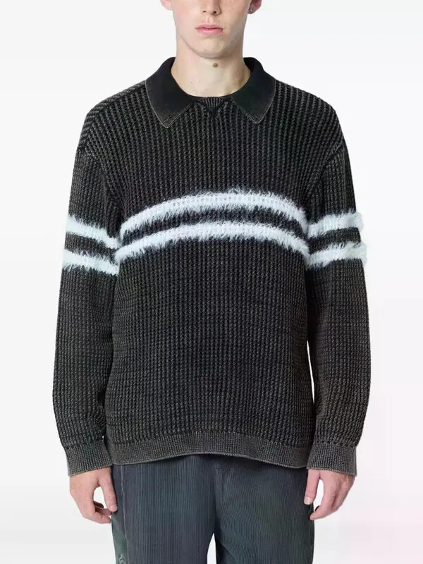 ACHM Waffle Stripe Sweater