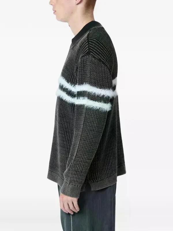 ACHM Waffle Stripe Sweater