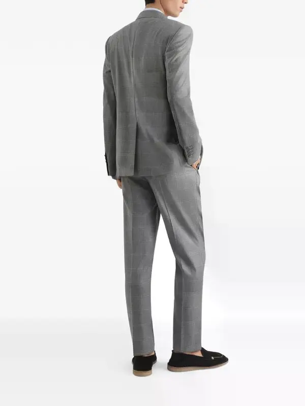 Dolce & Gabbana Check Trousers - Grey