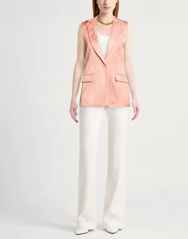 TWINSET Tailored Viscose-linen Vest - Pink