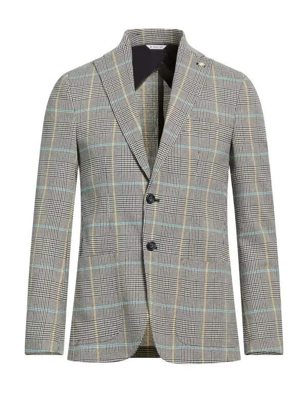 MANUEL RITZ Blazer Size Polyacrylic, Cotton, Elastane