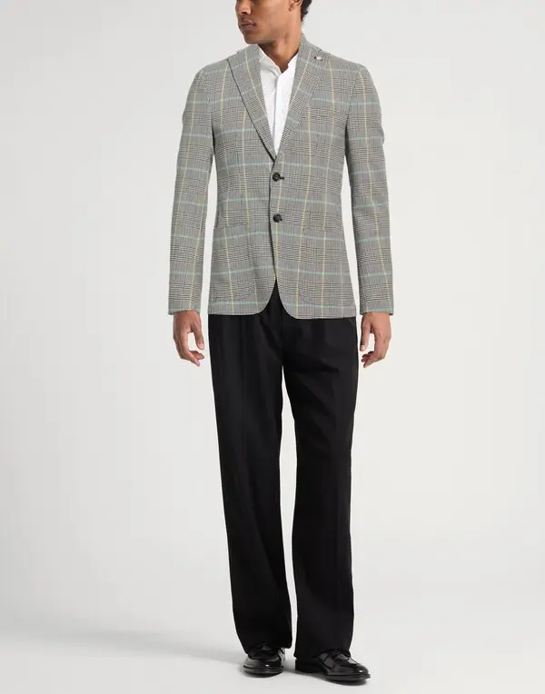 MANUEL RITZ Blazer Size Polyacrylic, Cotton, Elastane