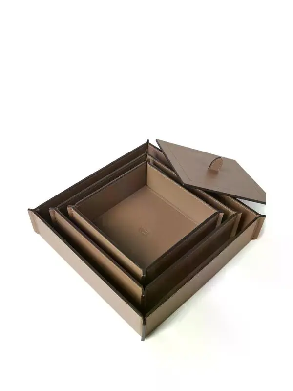 Brunello Cucinelli Leather Organiser Boxes