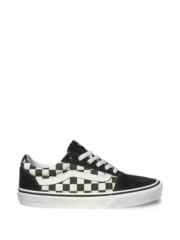 VANS Checkerboard Stripe Sneakers - Black