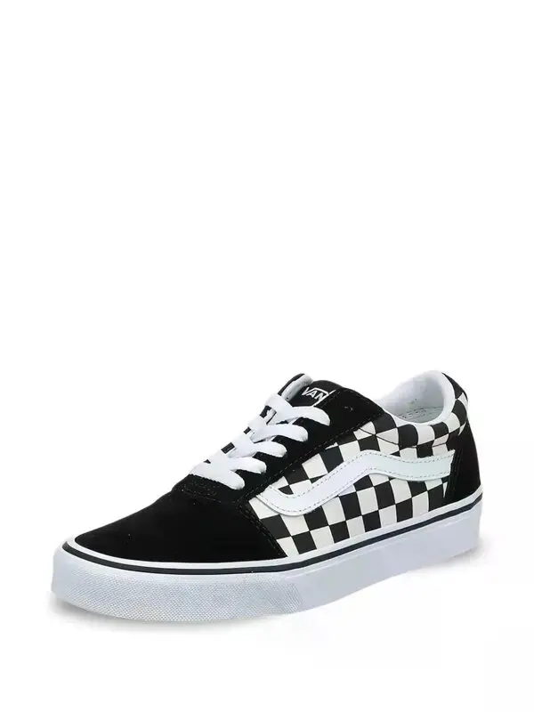 VANS Checkerboard Stripe Sneakers - Black