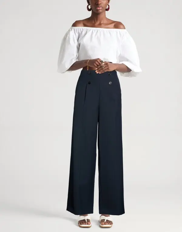 Sandro Wide-leg Gabardine Pants