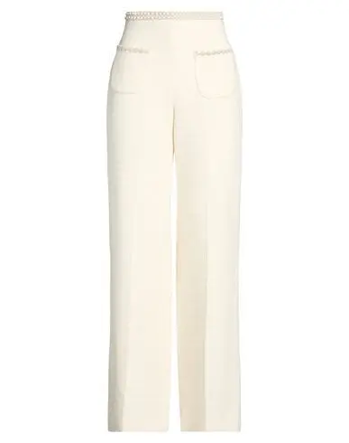 Sandro Wide-leg Tweed Pants - Cream