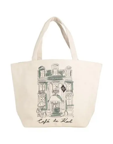 Karl Lagerfeld Recycled Cotton Shopper Bag - Cream