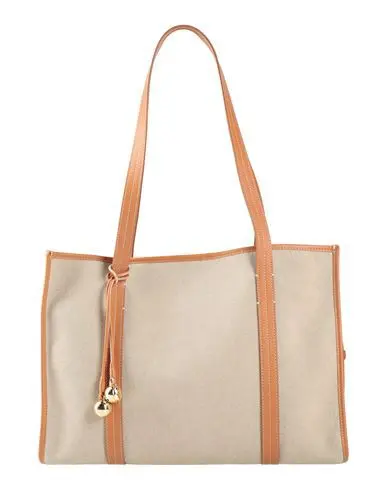 Sandro Two-tone Shopper Bag - Beige