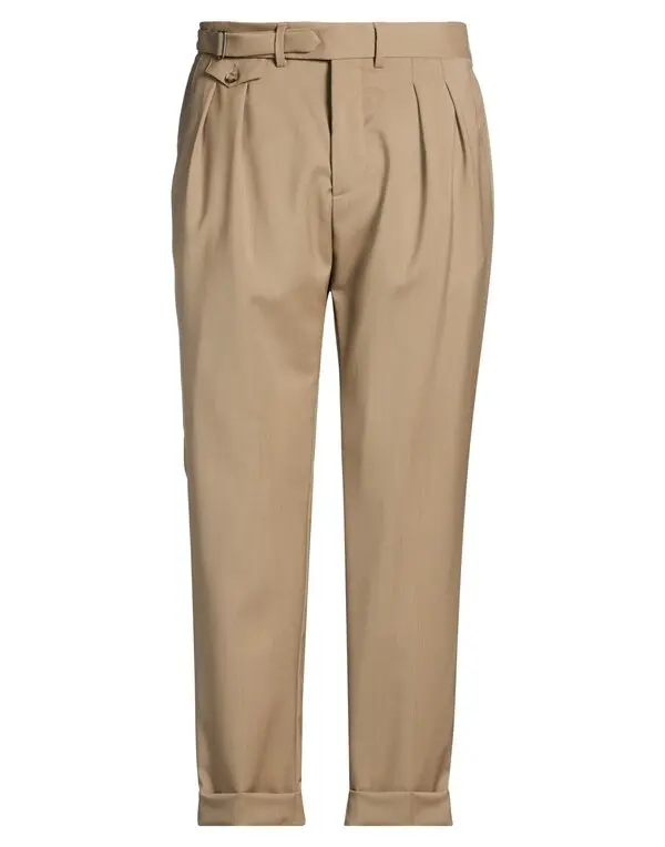 PAOLONI Tailored Tapered Leg Pants - Beige