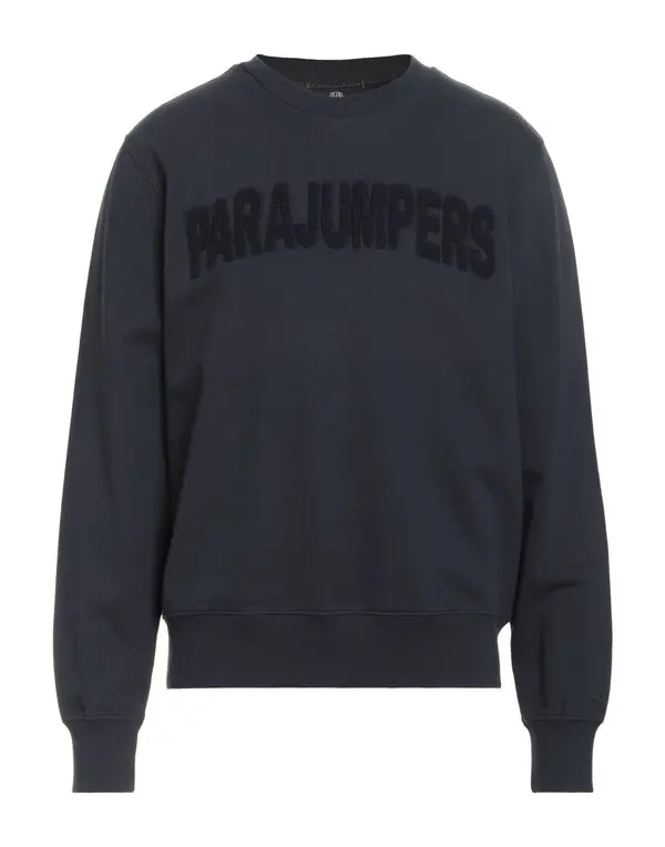 PARAJUMPERS Solid Cotton Sweatshirt With Logo - Navy
