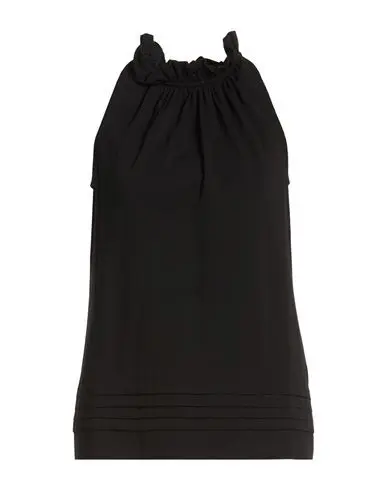 Alpha Studio Gathered Halterneck Top - Black