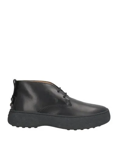 TOD'S Ankle Boots Size Leather - Black