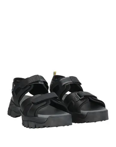 TOD'S Textile Fibers And Leather Sandals - Black