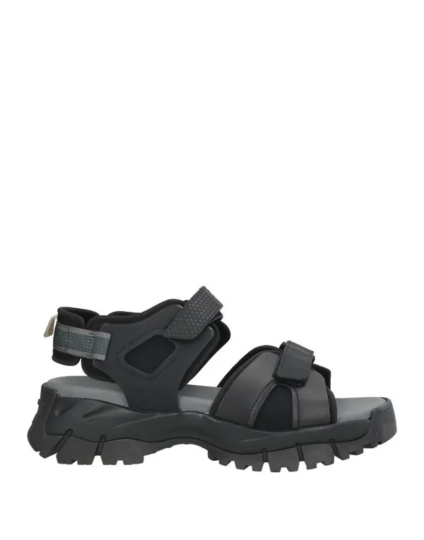 TOD'S Textile Fibers And Leather Sandals - Black