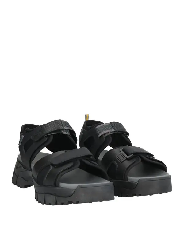 TOD'S Textile Fibers And Leather Sandals - Black