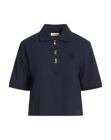 Sandro Cotton Piqué Polo Shirt - Midnight Blue