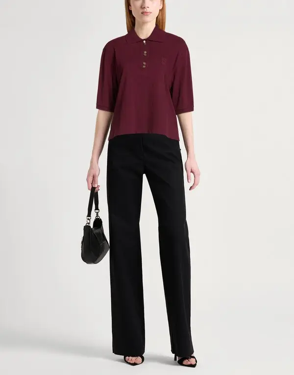 Sandro Piqué Polo Shirt With Buttoned Neckline