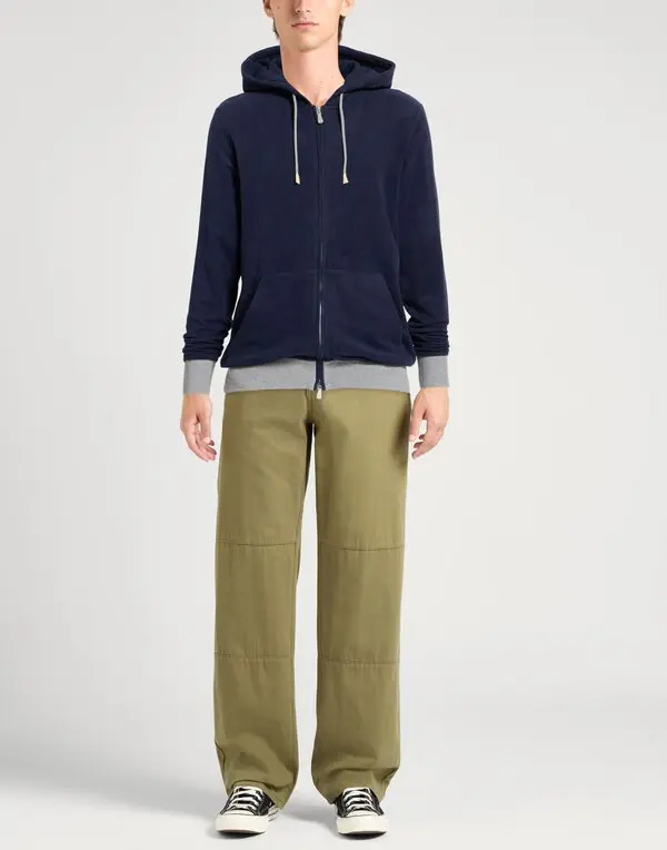 Eleventy Cotton Zip-up Hoodie - Navy