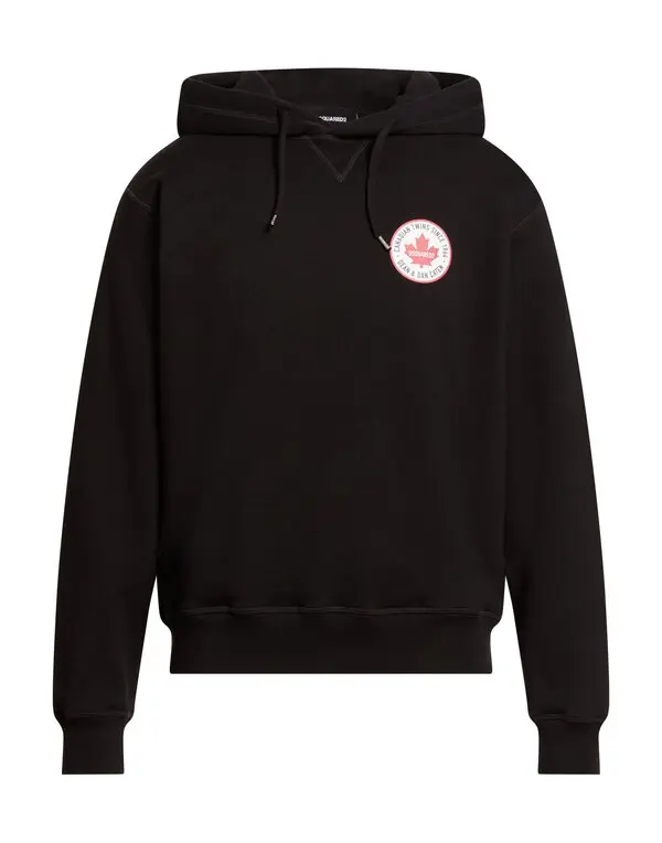 Dsquared2 Cotton Fleece Hoodie With Logo Detail