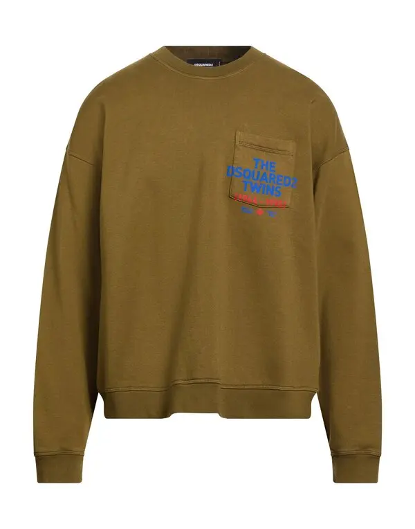 Dsquared2 Cotton Fleece Sweatshirt - Green