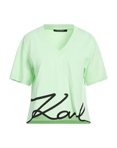 Karl Lagerfeld T-shirt In Light Organic Cotton - Light Green