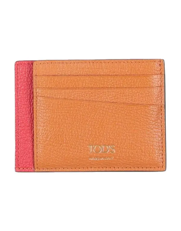 TOD'S Cardholder Goat Skin - Brown