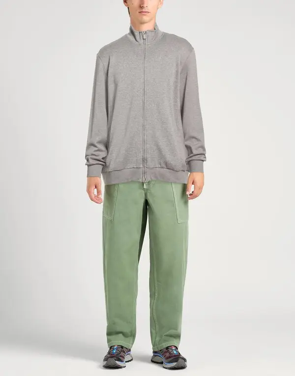 Eleventy Lightweight Cotton-polyamide Zip-up Sweatshirt - Grey