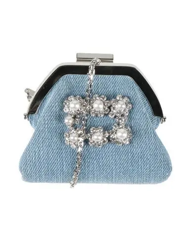 ROGER VIVIER Coin Purse Textile Fibers - Blue