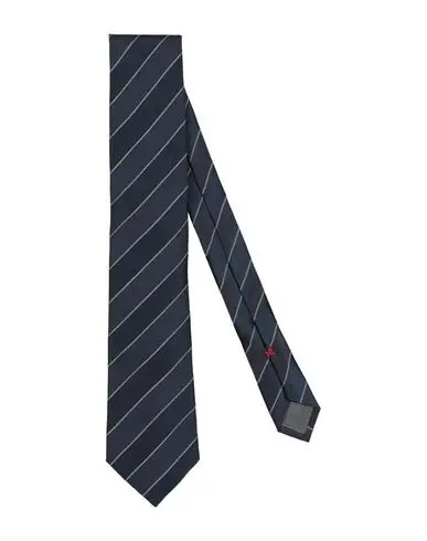 Brunello Cucinelli Striped Silk Necktie - Blue