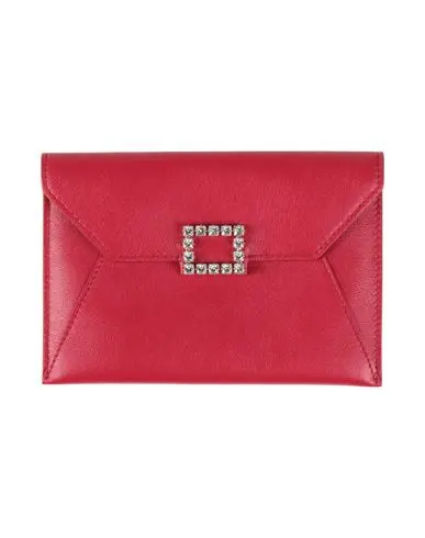 ROGER VIVIER Document Holder Leather - Red