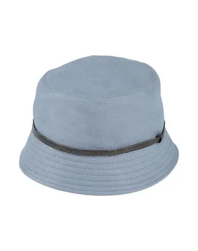 Brunello Cucinelli Bucket Hat With Appliqués - Blue