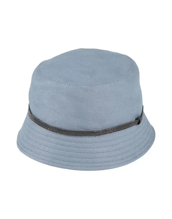 Brunello Cucinelli Hat Pastel Size Hemp, Linen, Brass