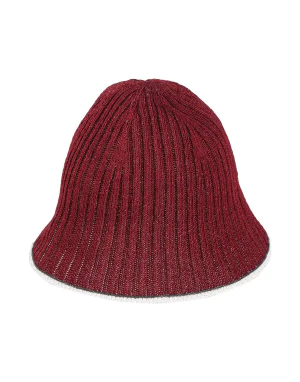Brunello Cucinelli Intarsia-knit Bucket Hat - Red