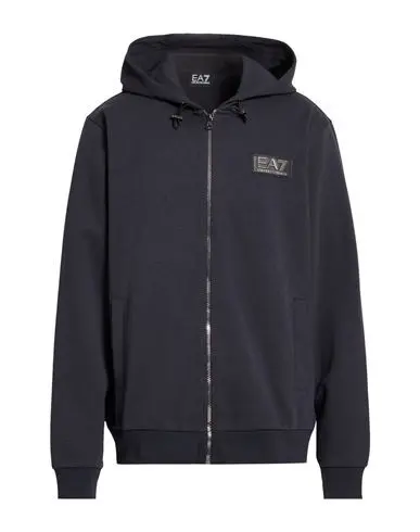 EA7 Cotton Blend Jersey Sweatshirt - Blue