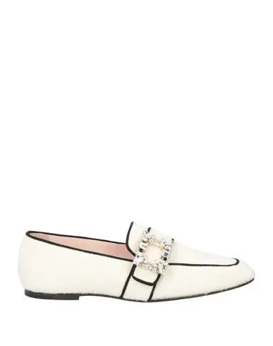 ROGER VIVIER Loafers In Textile Fibers - White
