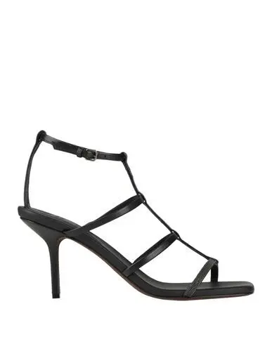 Brunello Cucinelli Leather Gladiator Sandals