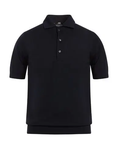 Alpha Studio Midnight Merino Wool Polo Shirt
