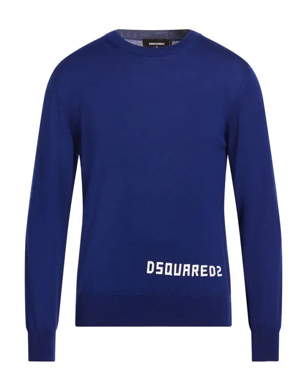 Dsquared2 Bright Virgin Wool Sweater - Blue