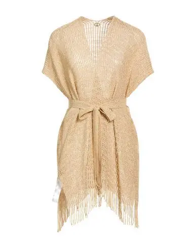 TWINSET Cardigan Size Viscose, Metallic Polyester - Beige