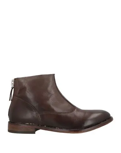 Moma Ankle Boots In Calfskin Leather - Brown