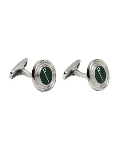 Dunhill Cufflinks And Tie Clips Dark Metal - Green