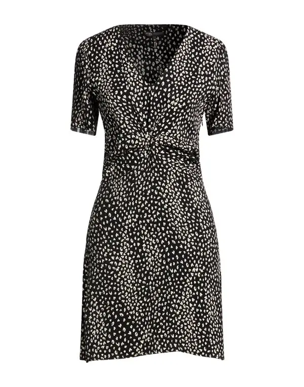 Maje Mini Leopard-print Flared Dress