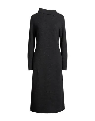 Fabiana Filippi Midi Virgin Wool-blend Dress - Charcoal