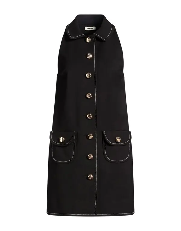 Sandro Sleeveless Crepe Mini Dress