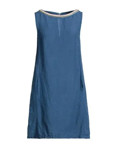 120% Lino Mini Dress - Navy