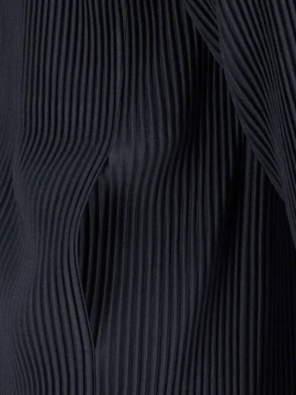 Issey Miyake Pleated Single-breasted Blazer - Black