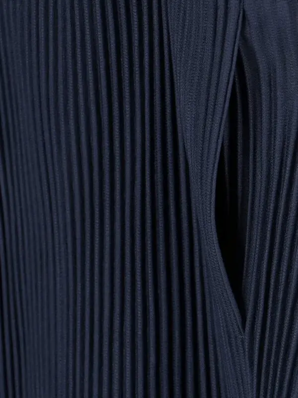 HOMME PLISSE Pleated Single-breasted Blazer